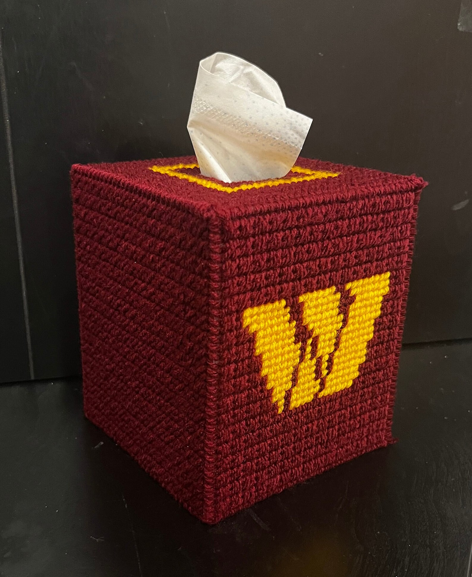 Washington Commanders Helmet Style Tissue Box Cover Plastic Canvas - Etsy