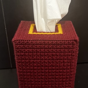 Washington Commanders Style Tissue Box Cover Plastic Canvas - Etsy