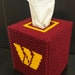 Washington Commanders Helmet Style Tissue Box Cover Plastic Canvas - Etsy