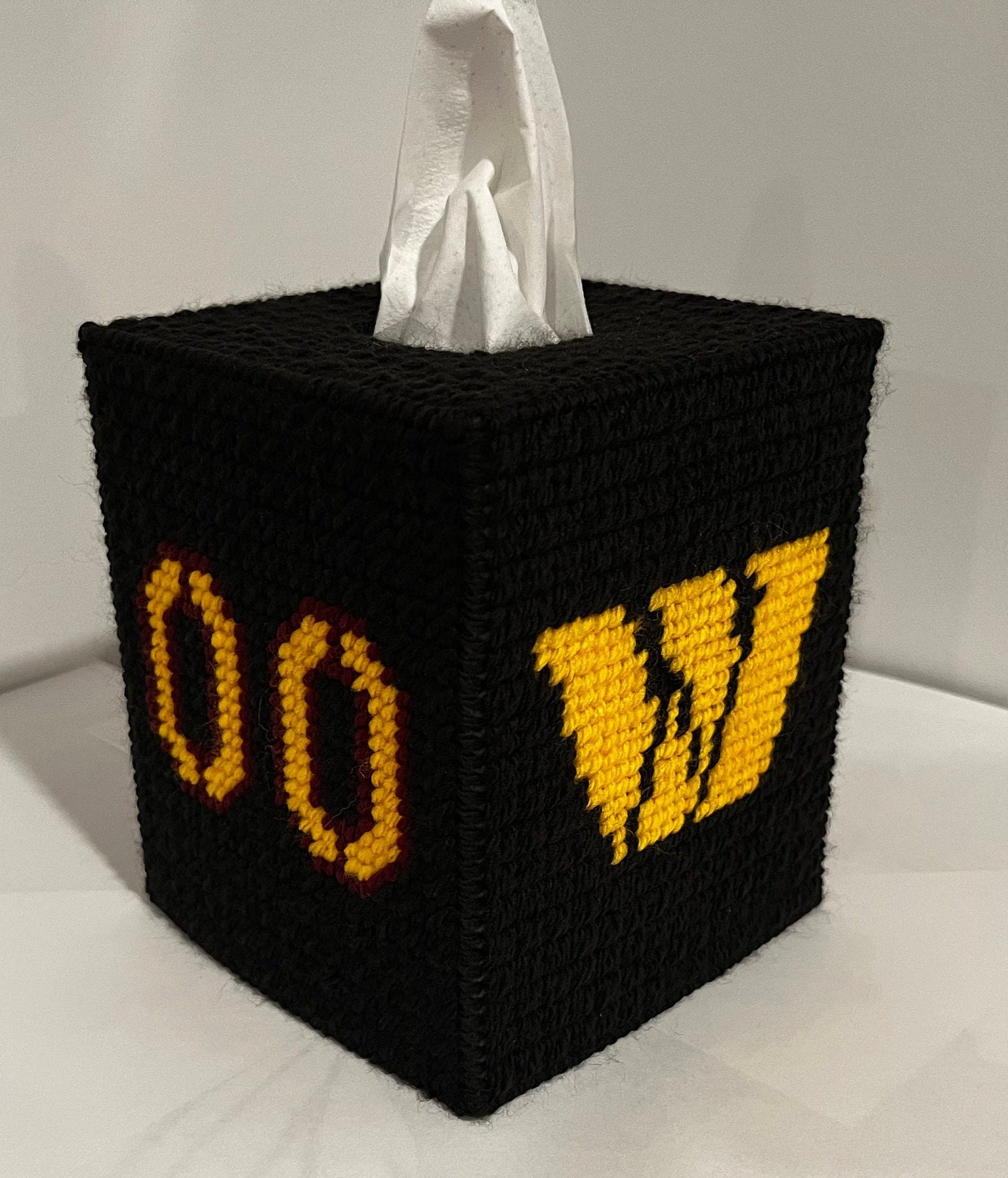 Washington Commanders Style Tissue Box Cover Plastic Canvas Alternate ...
