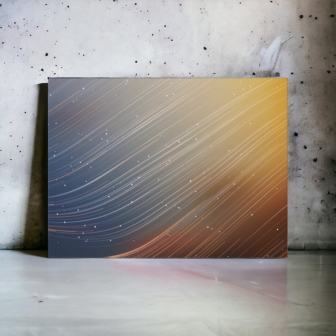 Curving Flowing Energy Lines. Size: 12 X 9 Inches horizontal - Etsy