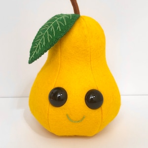 Pear Plush/ Kawaii Plush / Pear Stuffed Animal / Fruit Plush / Stuffed ...