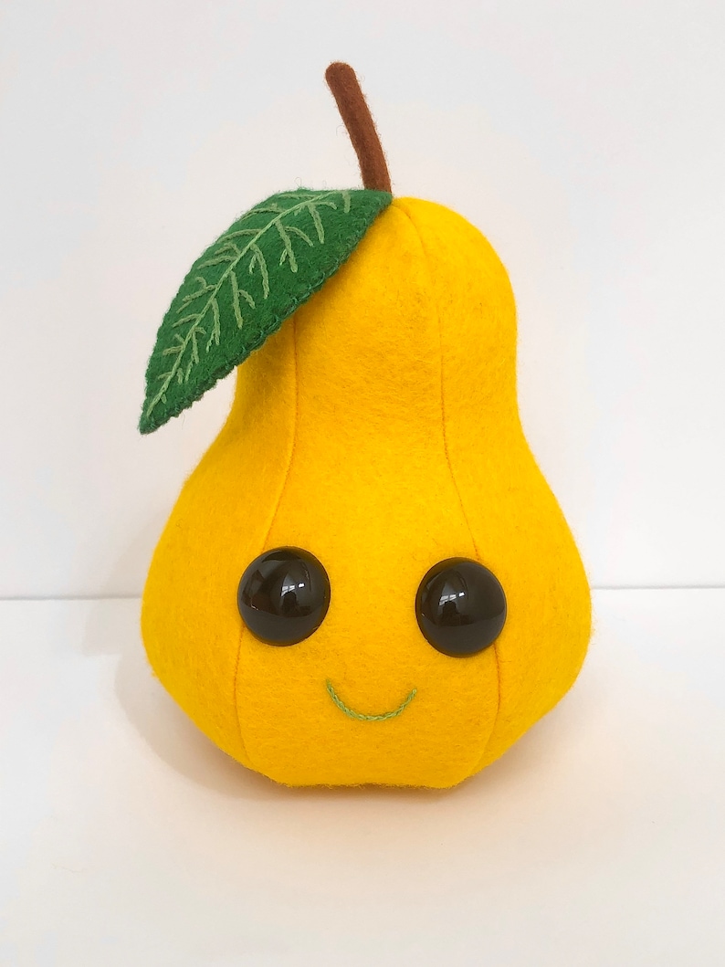 Pear Plush/ Kawaii Plush / Pear Stuffed Animal / Fruit Plush / Stuffed ...