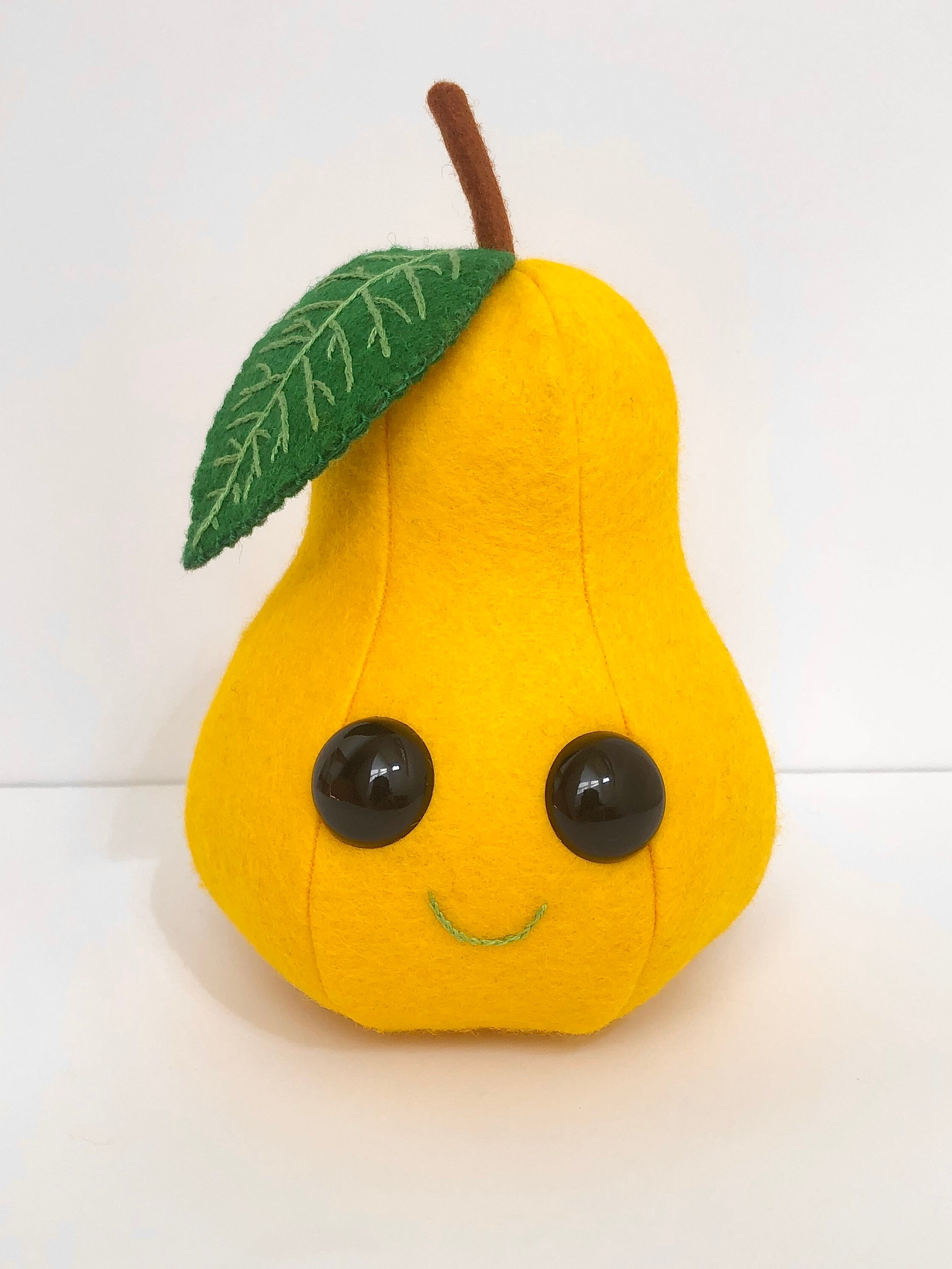 Pear Plush/ Kawaii Plush / Pear Stuffed Animal / Fruit Plush / Stuffed ...