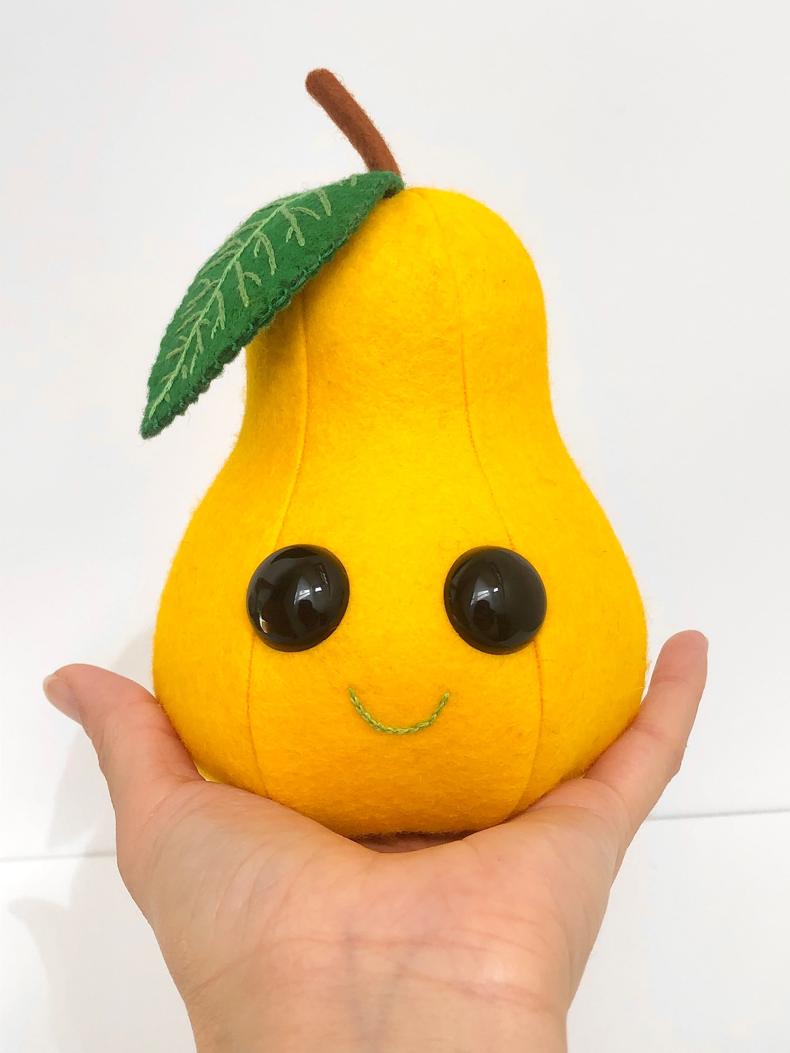 Pear Plush/ Kawaii Plush / Pear Stuffed Animal / Fruit Plush / - Etsy