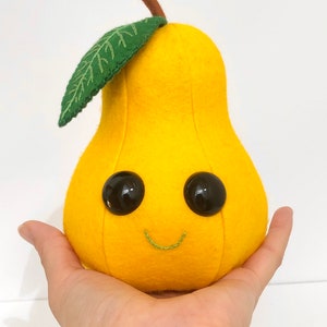 Pear Plush/ Kawaii Plush / Pear Stuffed Animal / Fruit Plush / Stuffed ...