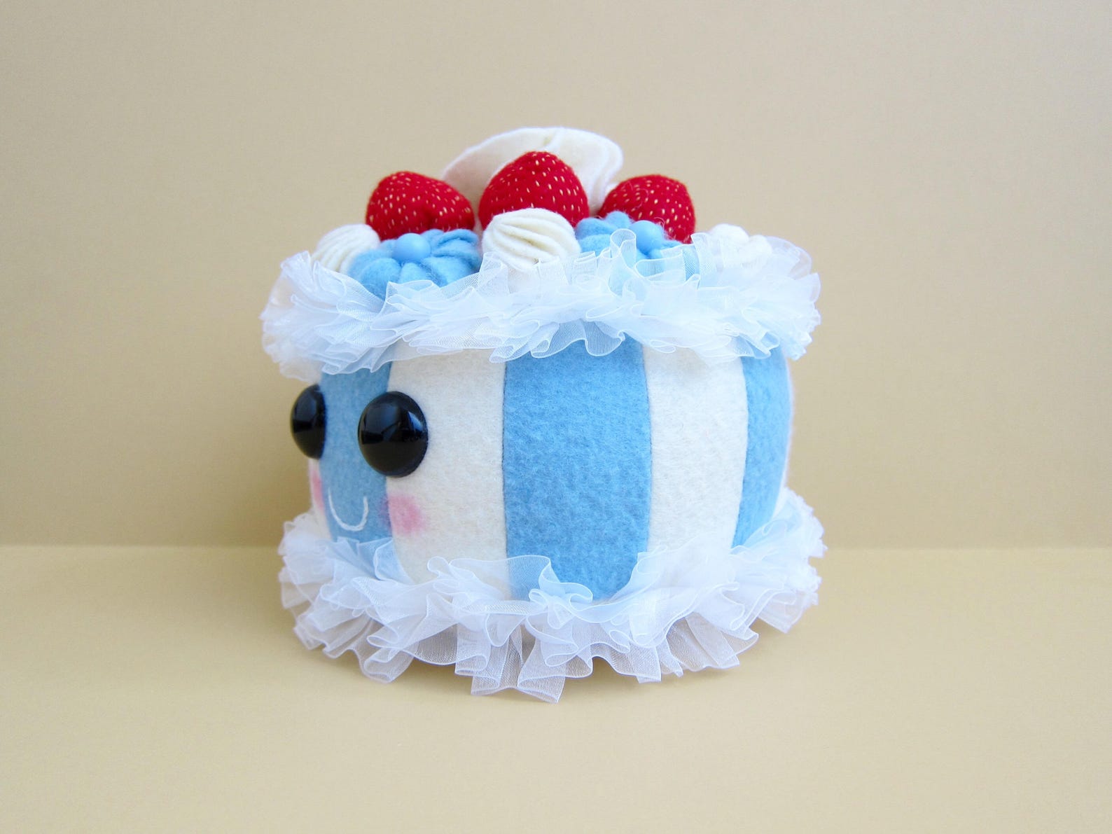 Strawberry Cake Plush / Kawaii Plush / Gift / Kids / Toy / | Etsy