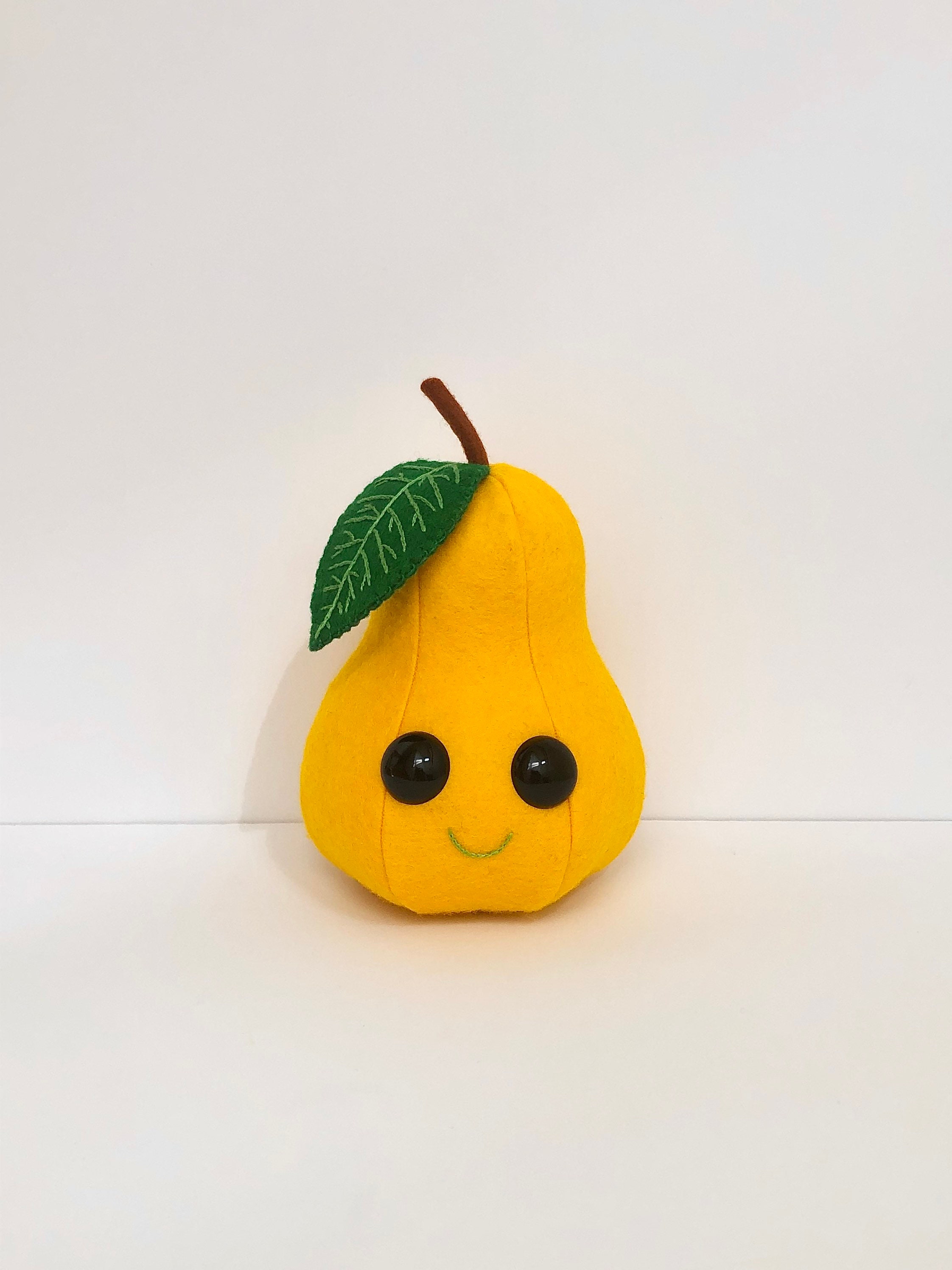 Pear Plush/ Kawaii Plush / Pear Stuffed Animal / Fruit Plush / - Etsy