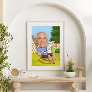 Retirement Cartoon Caricature, Custom Cartoon Gift, Custom Retirement ...