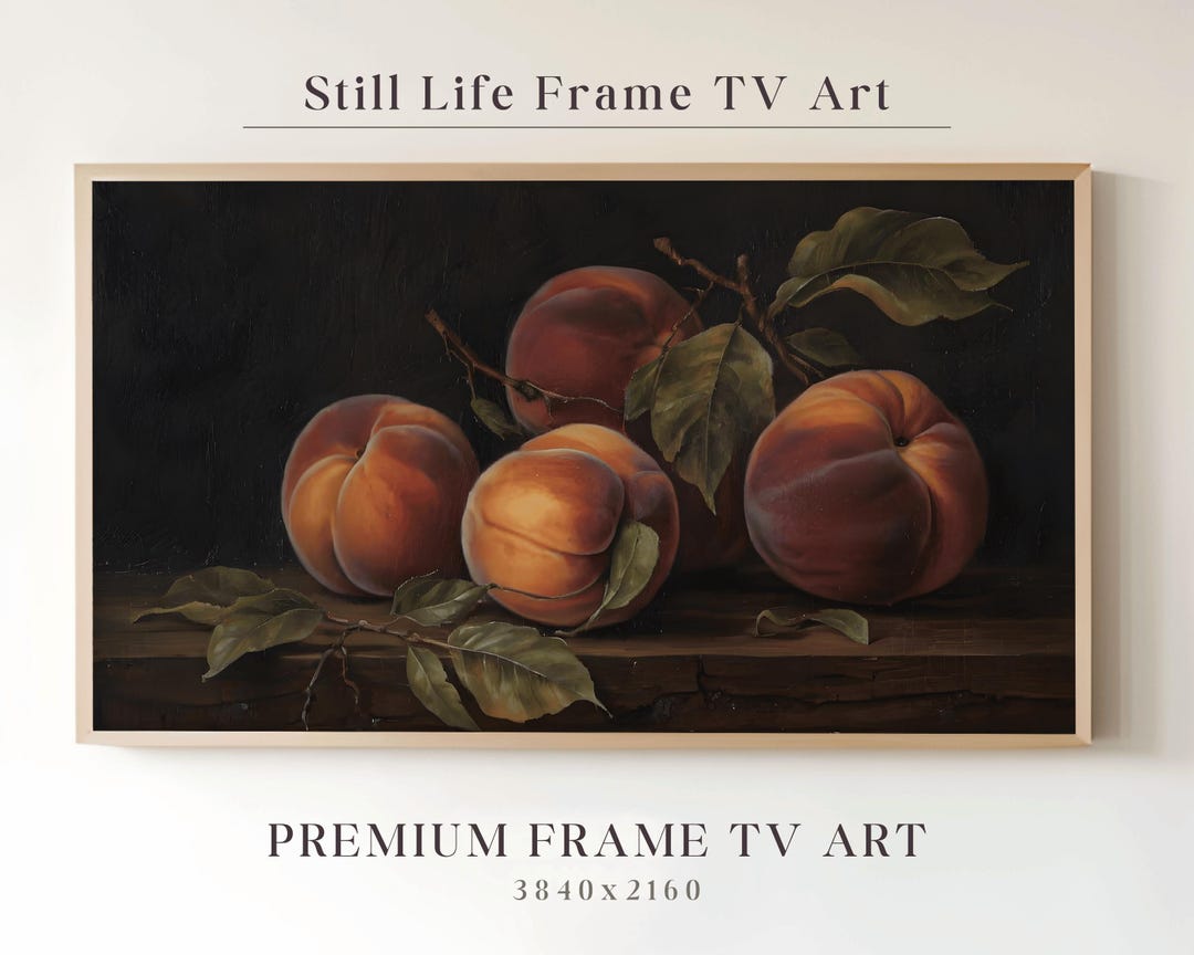Still Life Frame TV Art, Fruits Oil Painting, Samsung Tv Frame Art ...