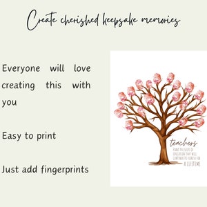 Teacher Appreciation Handprint Art, Teacher and Staff Gift, Year End ...