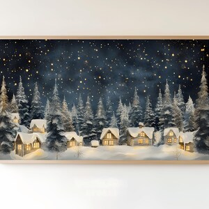 Christmas Frame TV, Samsung Frame TV Art, Festive Tv Art, Watercolor ...
