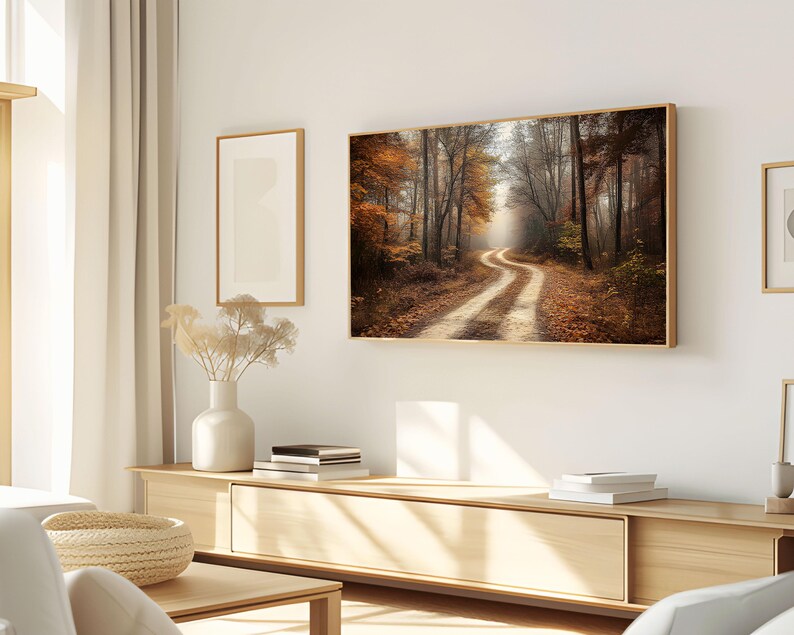 Tv Frame Art Fall, Autumn Field TV Art, Samsung Frame TV Art, Fall TV ...