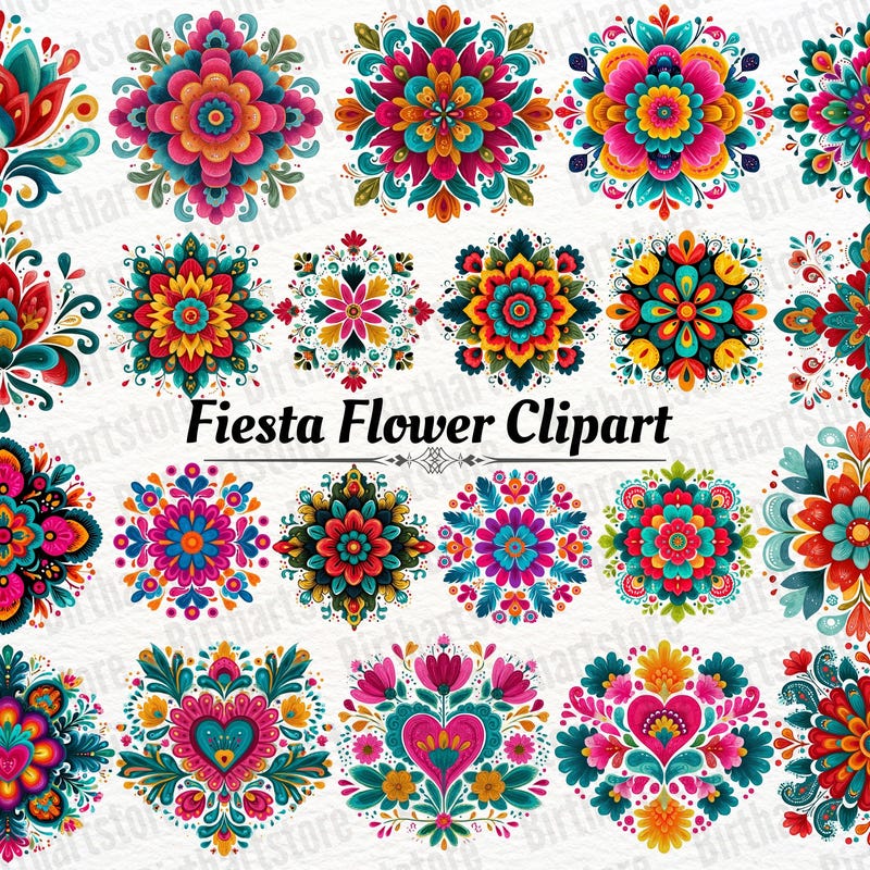 Fiesta Clipart - Etsy