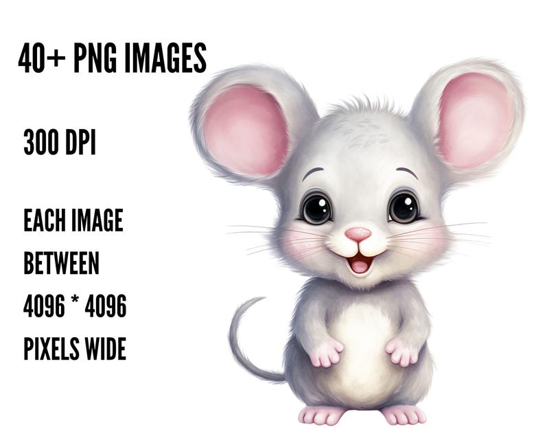 Watercolor Cute Animals Clipart | Baby Animal Bundle for Crafts ...