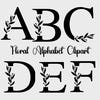Leaf Alphabet, Monogram, Letters in Leaves, Sublimation, Cricut ...