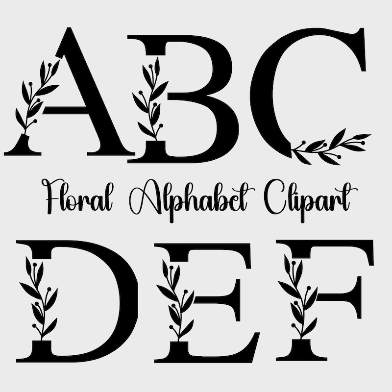 Initials Stencil Svg - Etsy