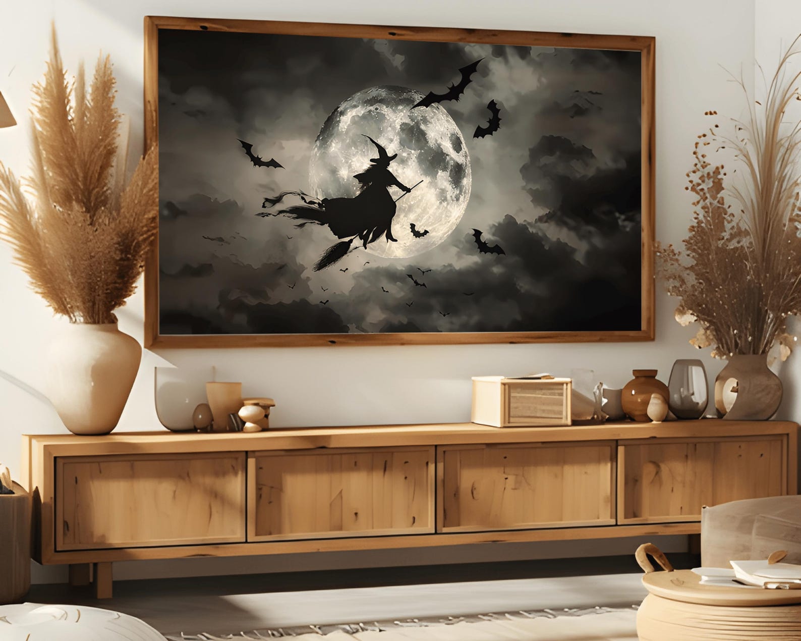 Frame Tv Art Witches, Halloween Frame Tv, Samsung Frame Tv Art ...