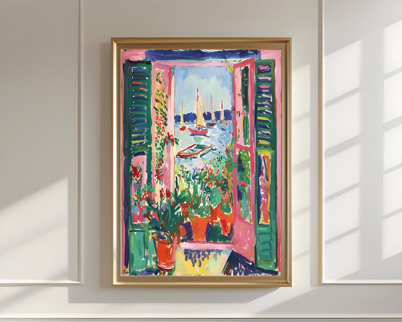 Open Window Henri Matisse Print, Vintage Matisse Art Poster, Retro ...