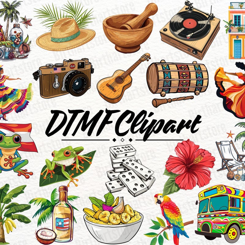 Puerto Rico Clipart - Etsy