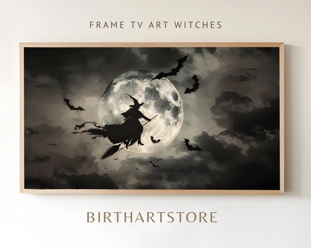 Frame Tv Art Witches, Halloween Frame Tv, Samsung Frame Tv Art ...