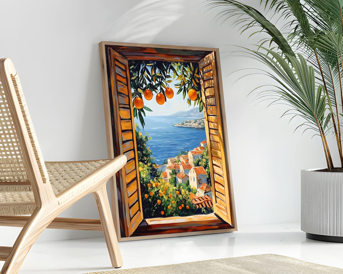 Henri Matisse Open Window, Colorful Abstract Coastal Art, Impressionist ...