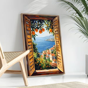 Henri Matisse Open Window, Colorful Abstract Coastal Art, Impressionist ...