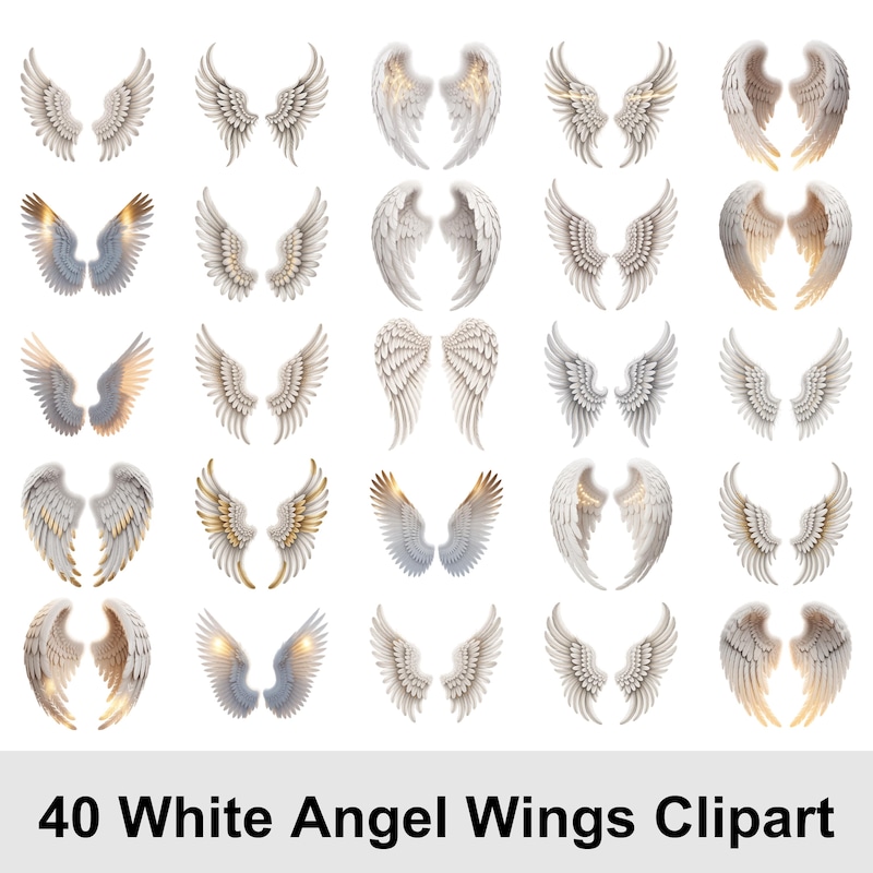 Molde para imprimir alas de angel - Etsy México