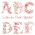 Floral Alphabet Clipart, Pink Alphabet Clipart, Watercolor Floral ...