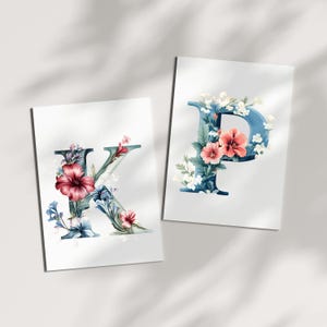 Floral Alphabet Png, Floral Letters Clipart, Alphabet Png, Vintage ...