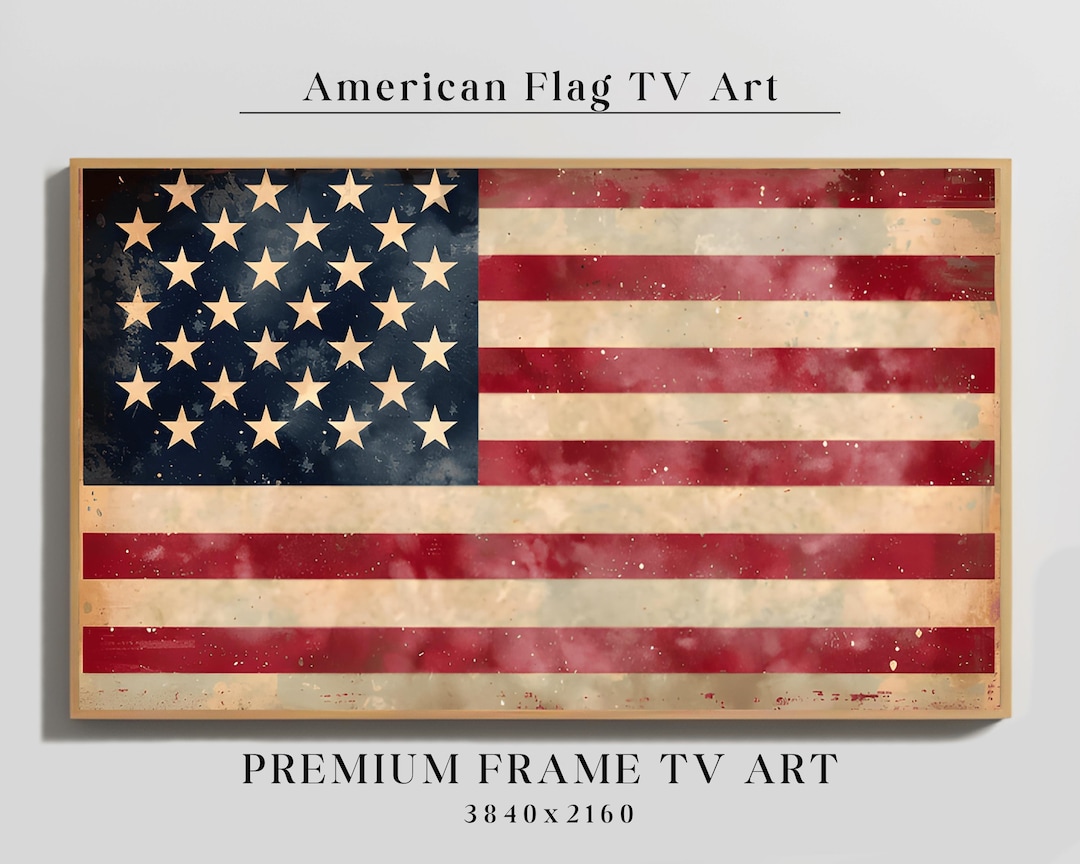 American Frame Tv Art, American Flag, 4th of July Day, Memorial Day ...