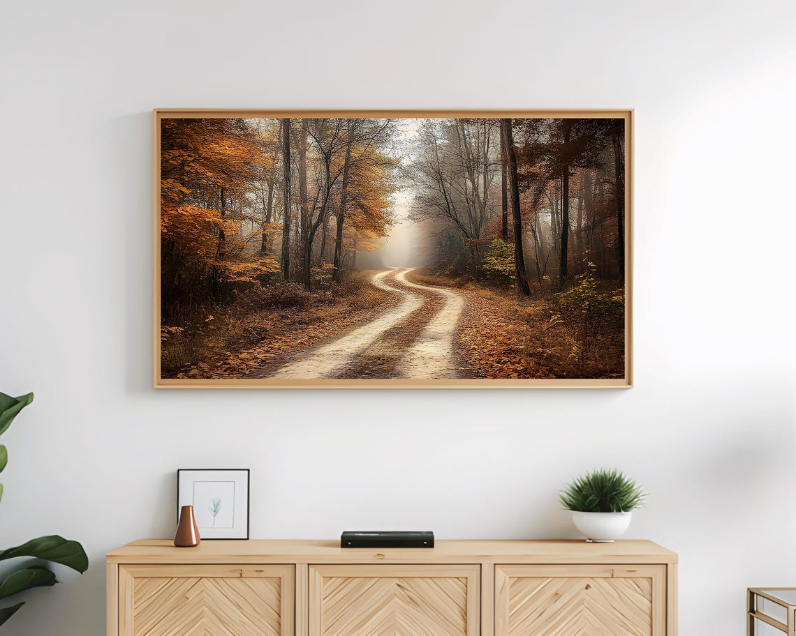 Tv Frame Art Fall, Autumn Field TV Art, Samsung Frame TV Art, Fall TV ...