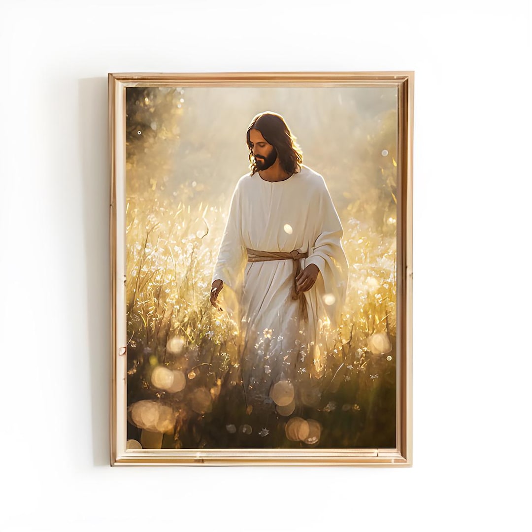 Follow Me Jesus, Peaceful Christian Wall Art, Come Follow Me LDS ...