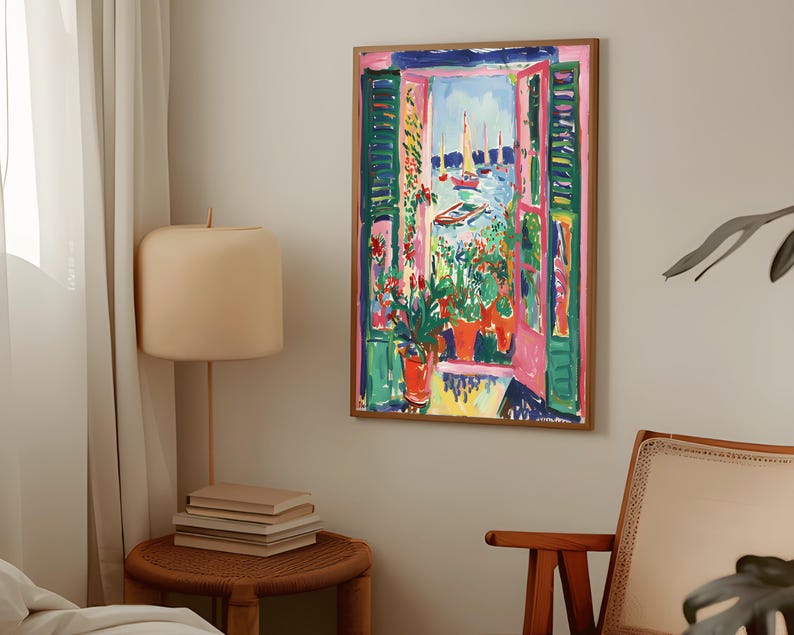 Open Window Henri Matisse Print, Vintage Matisse Art Poster, Retro ...