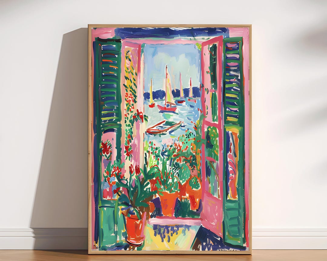 Open Window Henri Matisse Print, Vintage Matisse Art Poster, Retro ...
