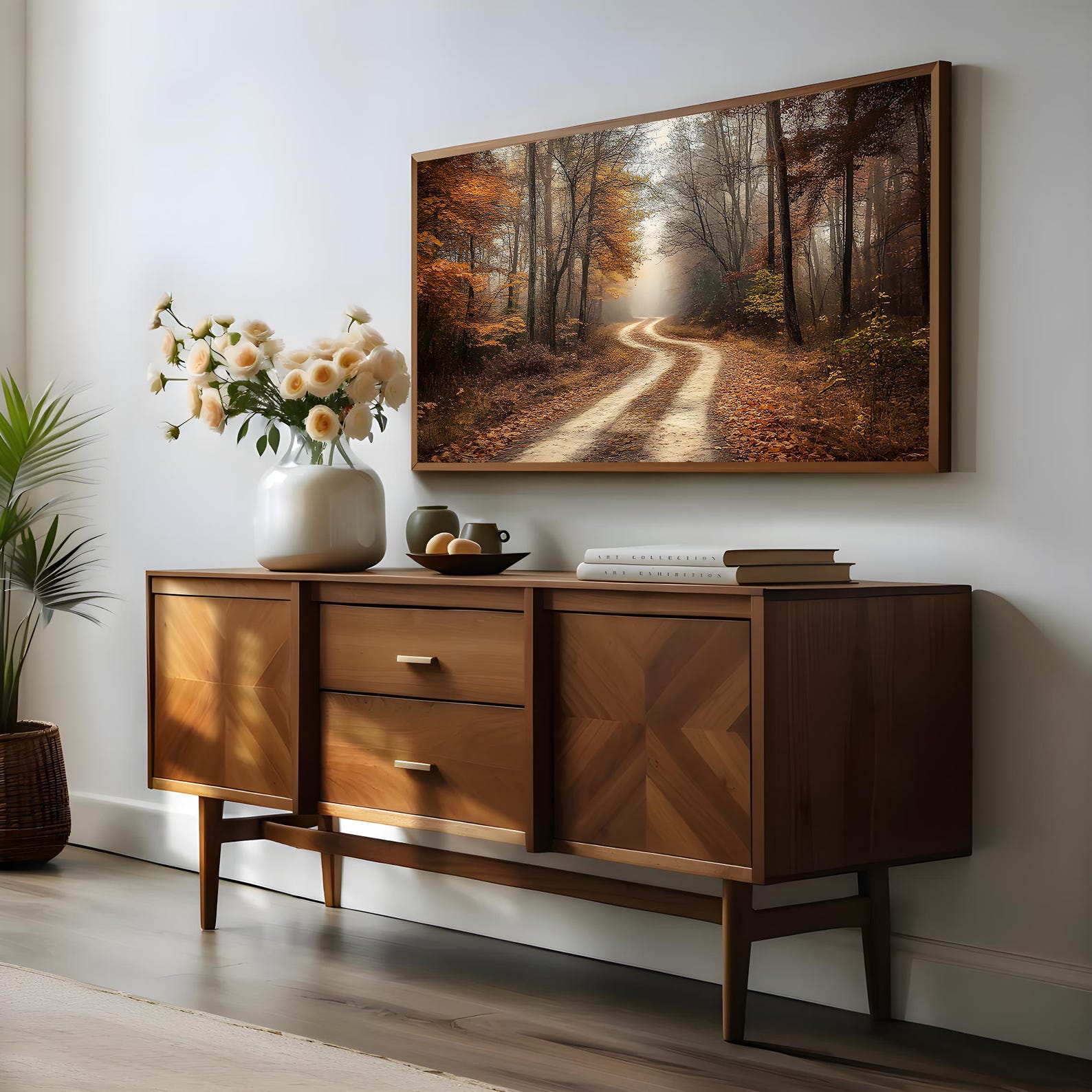 Tv Frame Art Fall, Autumn Field TV Art, Samsung Frame TV Art, Fall TV ...