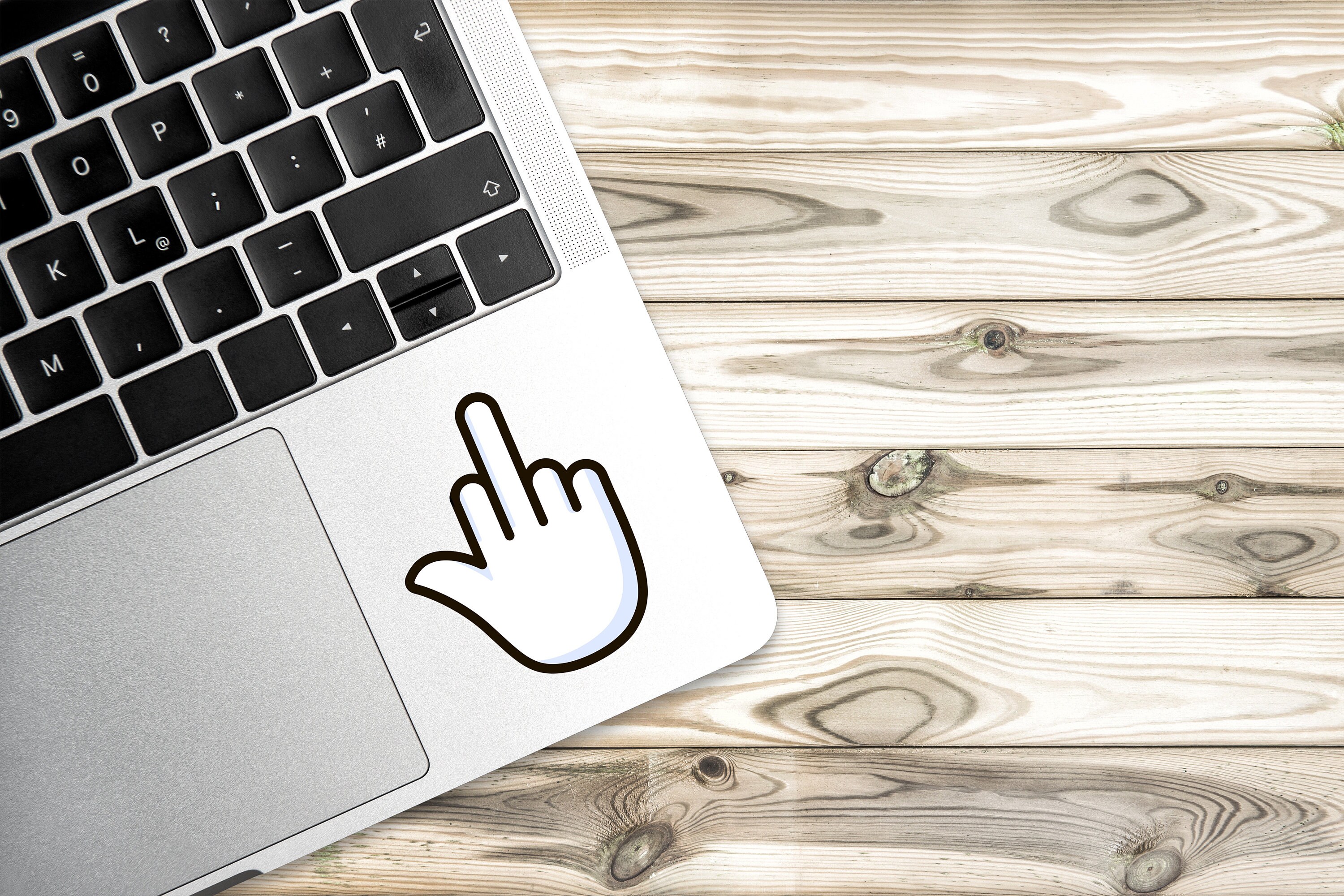 Middle Finger Vinyl Sticker - Etsy