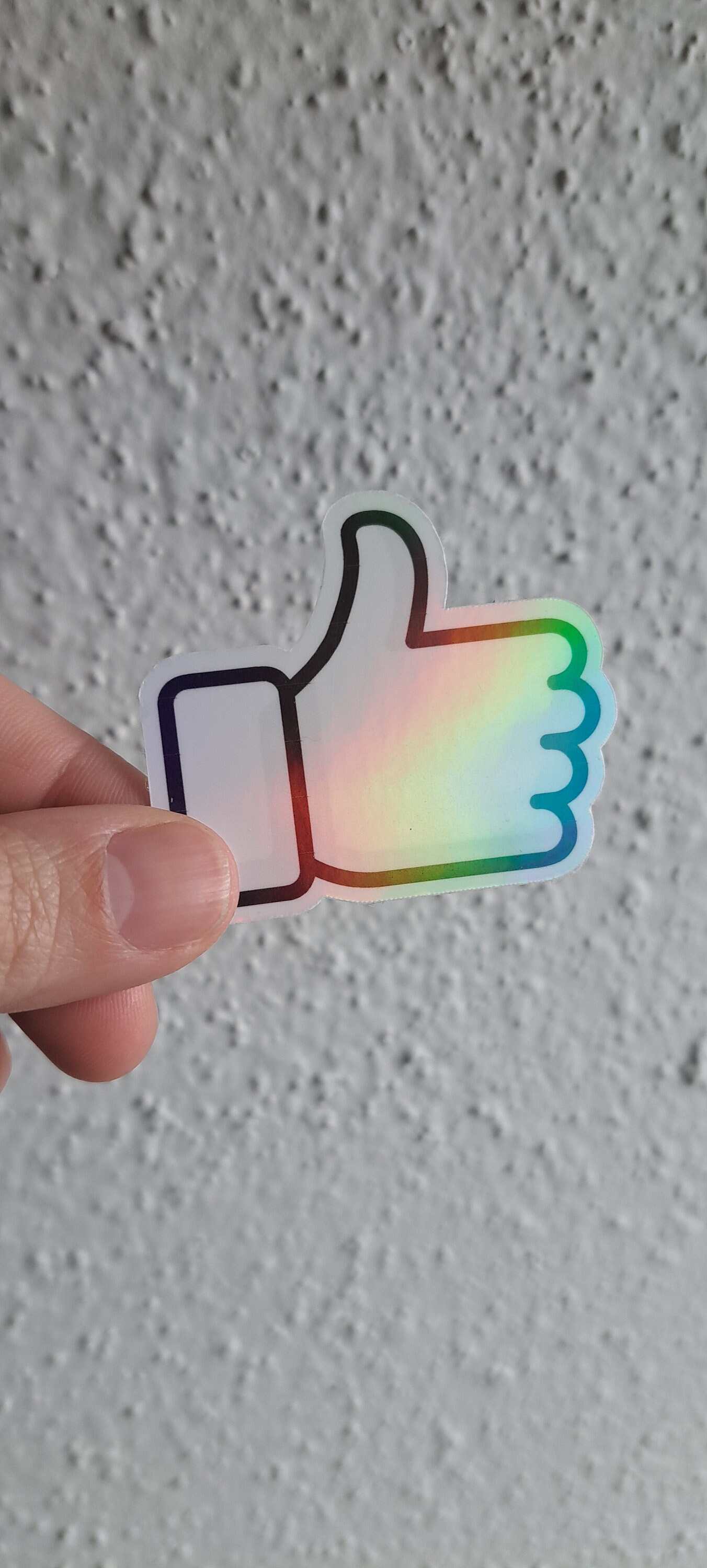Thumbs up Emoji Sticker Holographic Sticker Vinyl Sticker - Etsy