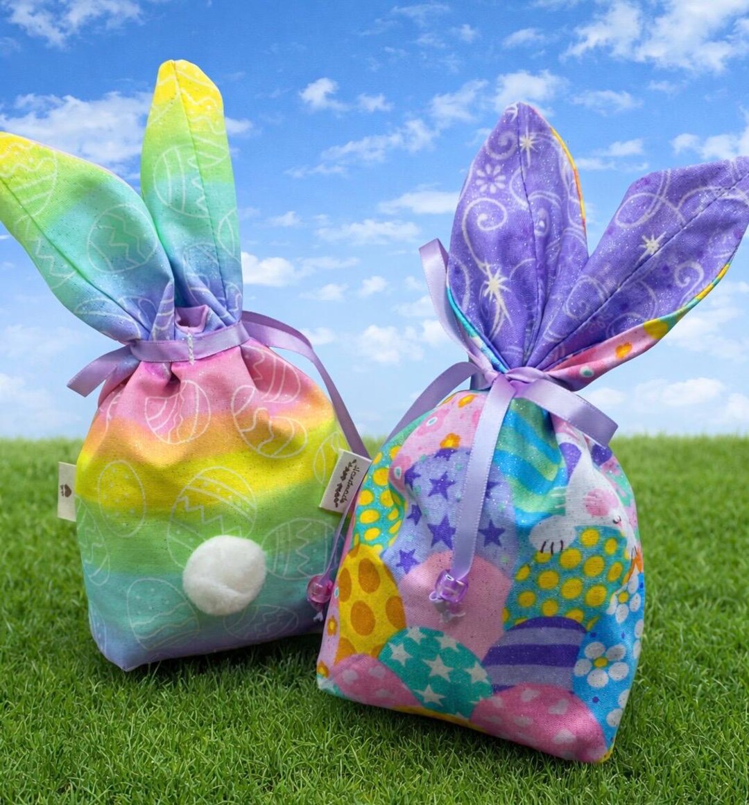 Easter Bunny Treat Bags Handmade Pouch - Etsy