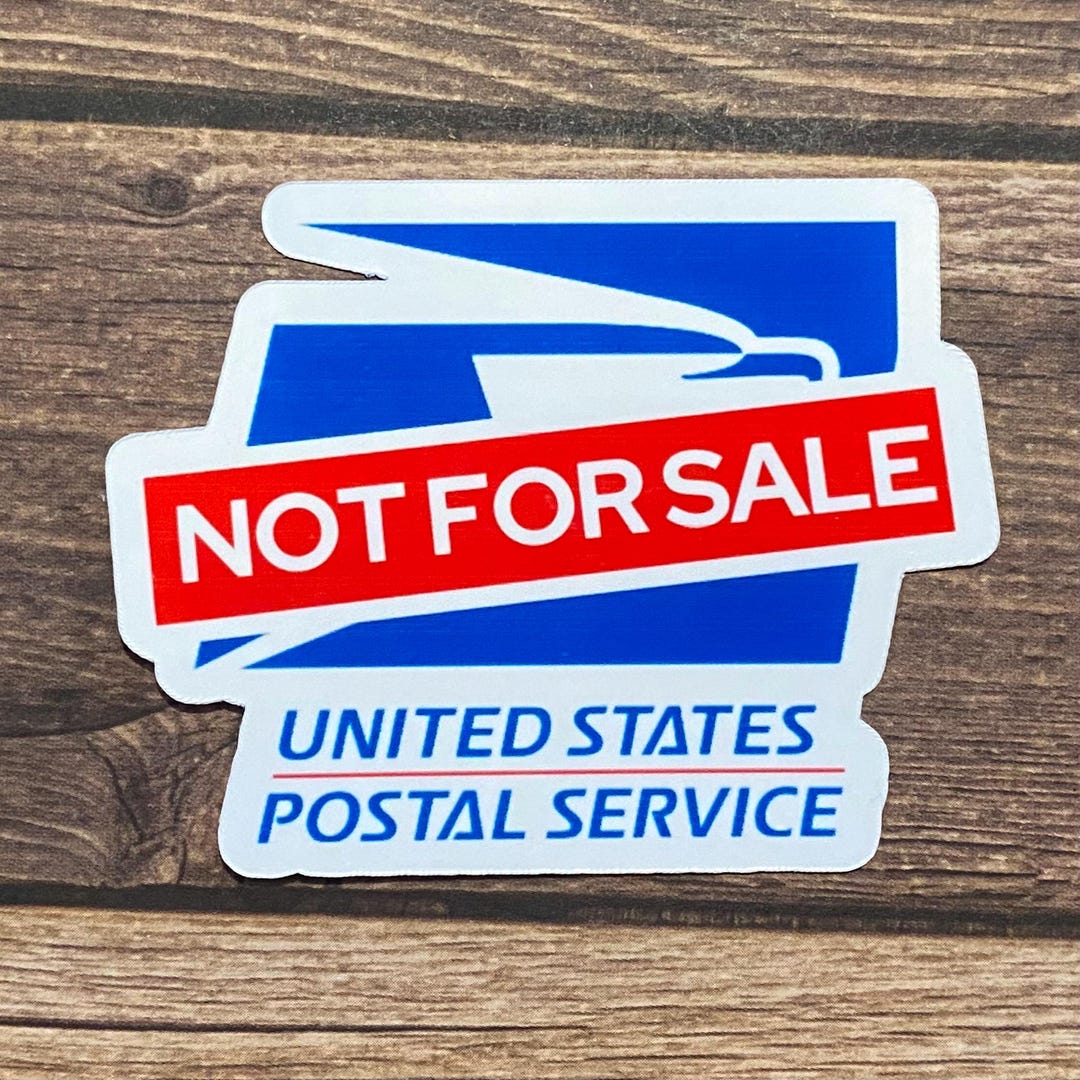 USPS Post Office Not for Sale Sticker Water Resistant for Laptops Phone ...