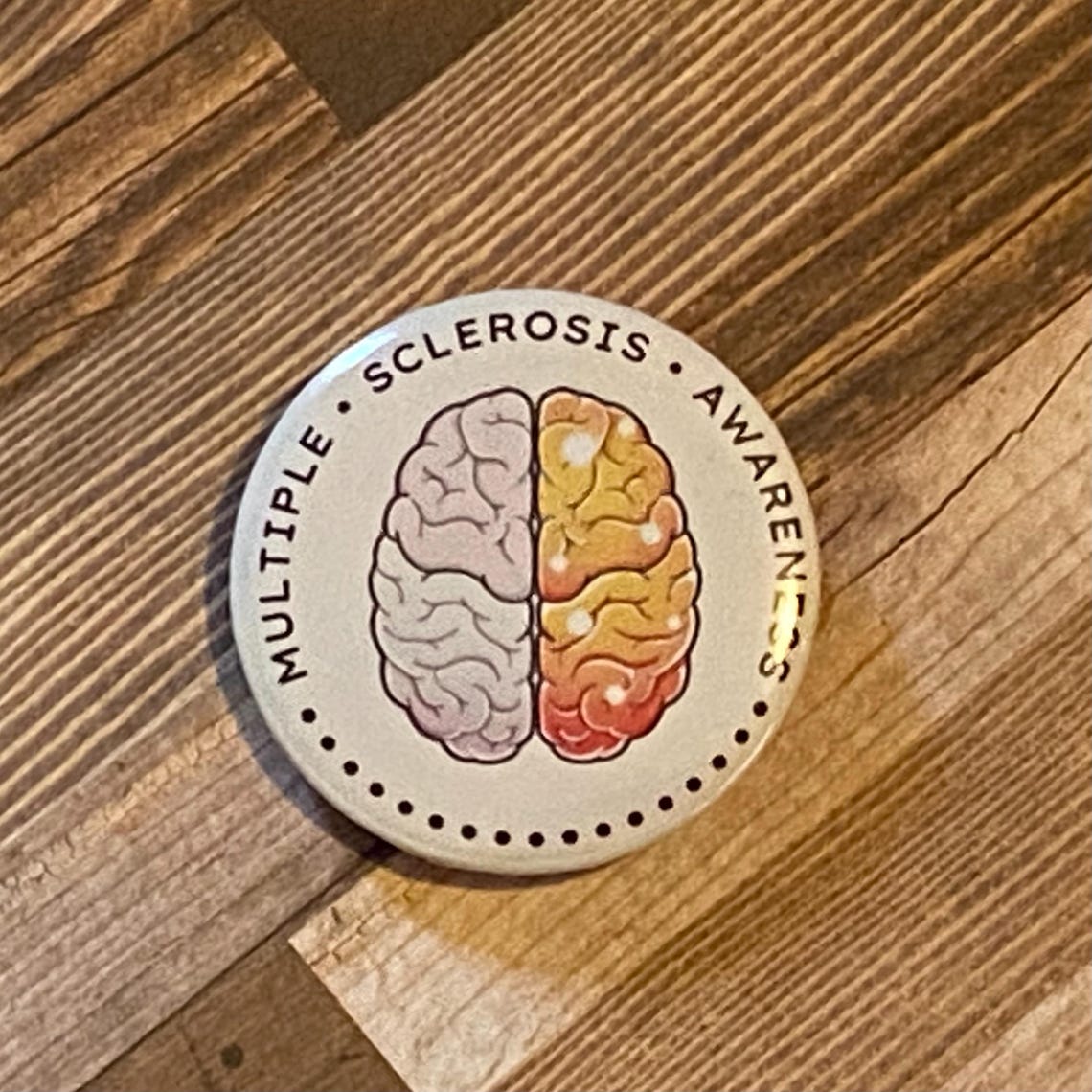 MS Multiple Sclerosis Awareness Pin Back Button/badge - Etsy