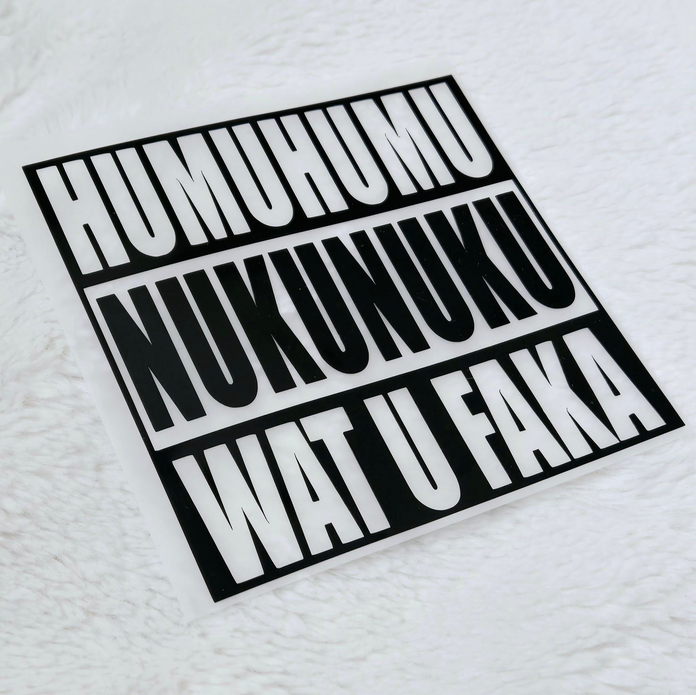 Humuhumu Nukunuku Wat U Faka Sticker 4.5x4.5 - Etsy