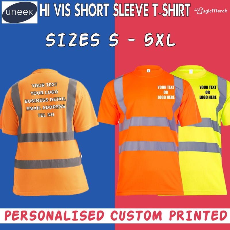 Personalised Hi Vis Top - Etsy UK