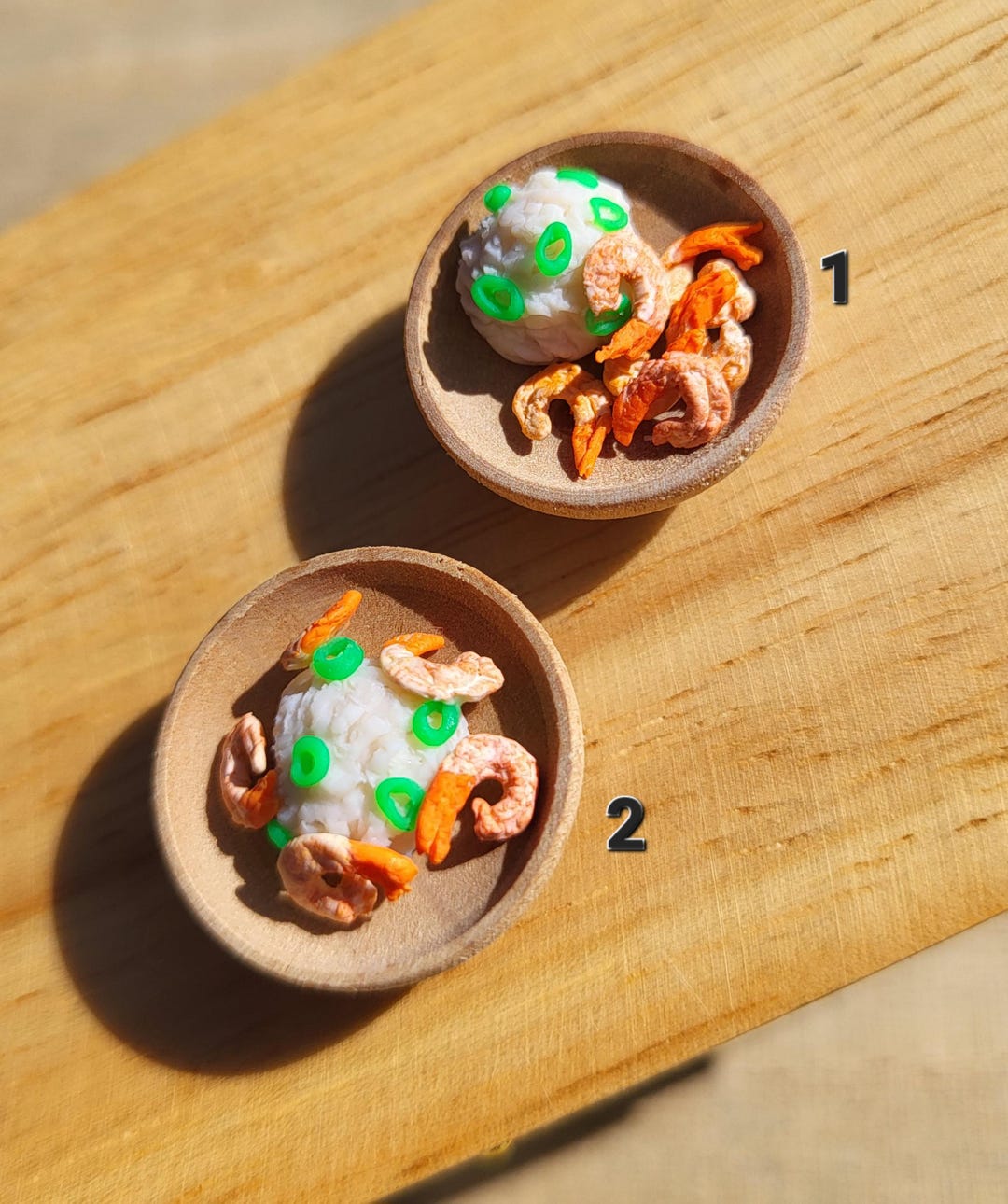 Tiny Shrimp and Rice, Doll Dinner, Miniature Bowl, Mini Doll Food, Mini ...