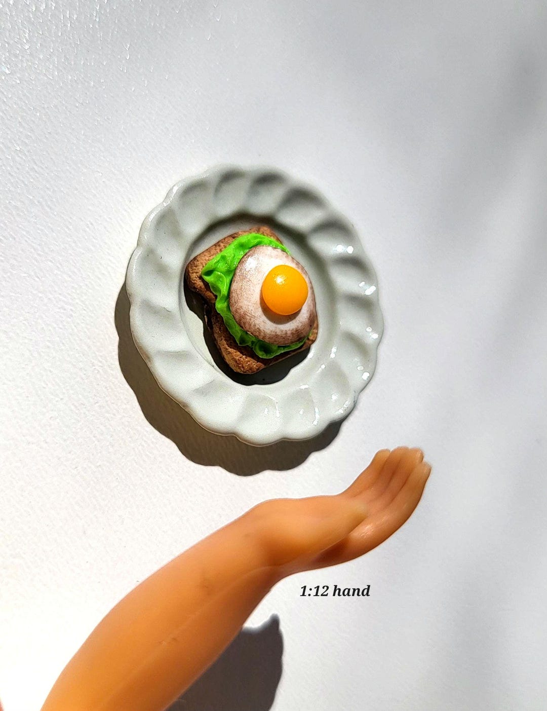 1:12 Avocado Toast, Doll Breakfast, Miniature Avo Toast With Mini Fried ...