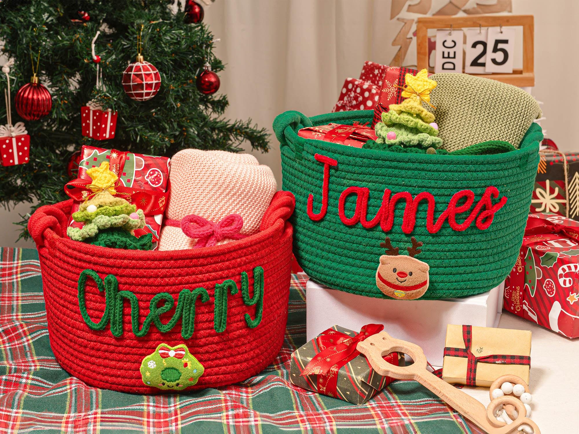 Personalized Baby Shower Gift Basket, Christmas Gift Basket, Christmas ...