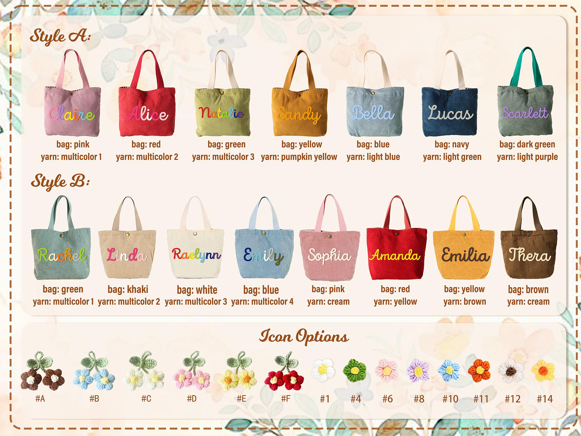 Personalized Name Handbags, Custom Name Handbag as Baby Shower Gifts ...