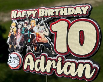 Personalized 3D Cake Topper, Anime Cake Topper, Manga Cake Topper ...