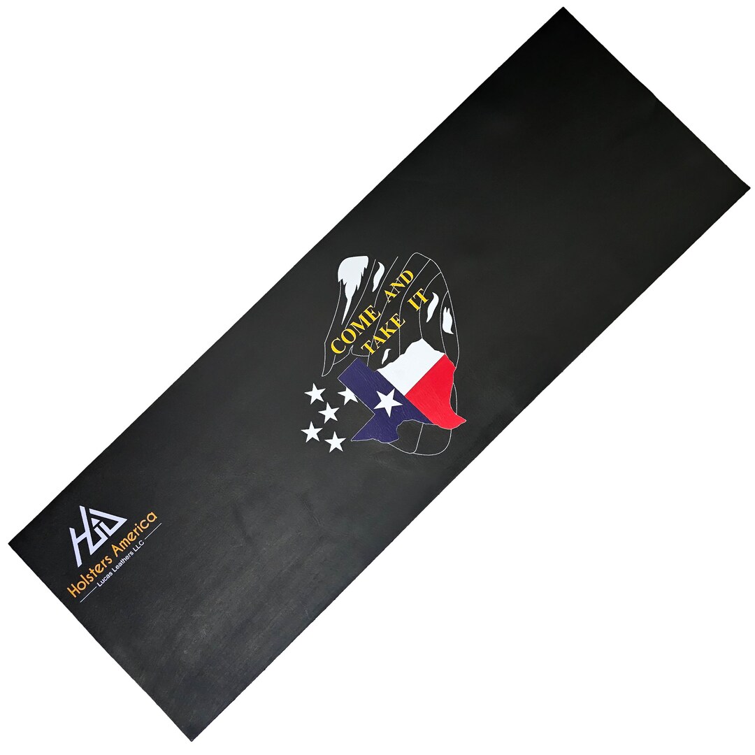 Custom Premium Handmade Pistol LEATHER Mat GUN Rifle Cleaning Mat ...