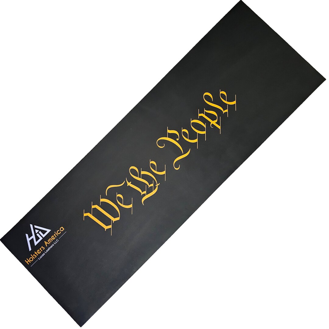 Custom Premium Handmade Pistol LEATHER Mat GUN Rifle Cleaning Mat ...